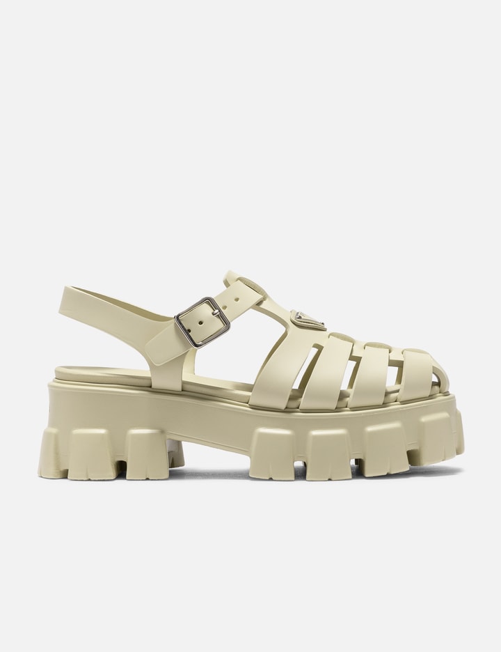 Prada - Foam Rubber Caged Sandals | HBX
