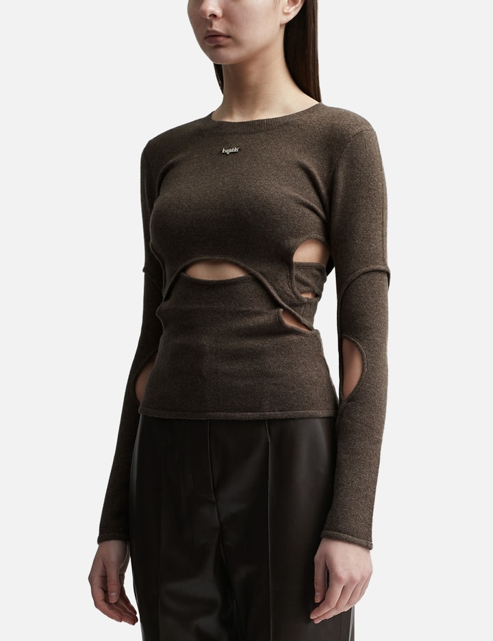 Lesugiatelier - CUT-OUT WOOL AND CASHMERE BLEND TOP | HBX - Globally ...