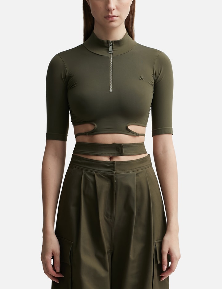 ANDREĀDAMO - SCULPTING JERSEY CUT-OUT TOP | HBX - Globally Curated ...