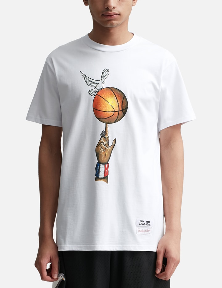 3.Paradis - 3.PARADIS x MITCHELL & NESS x NBA GRAPHIC BALL T-SHIRT ...