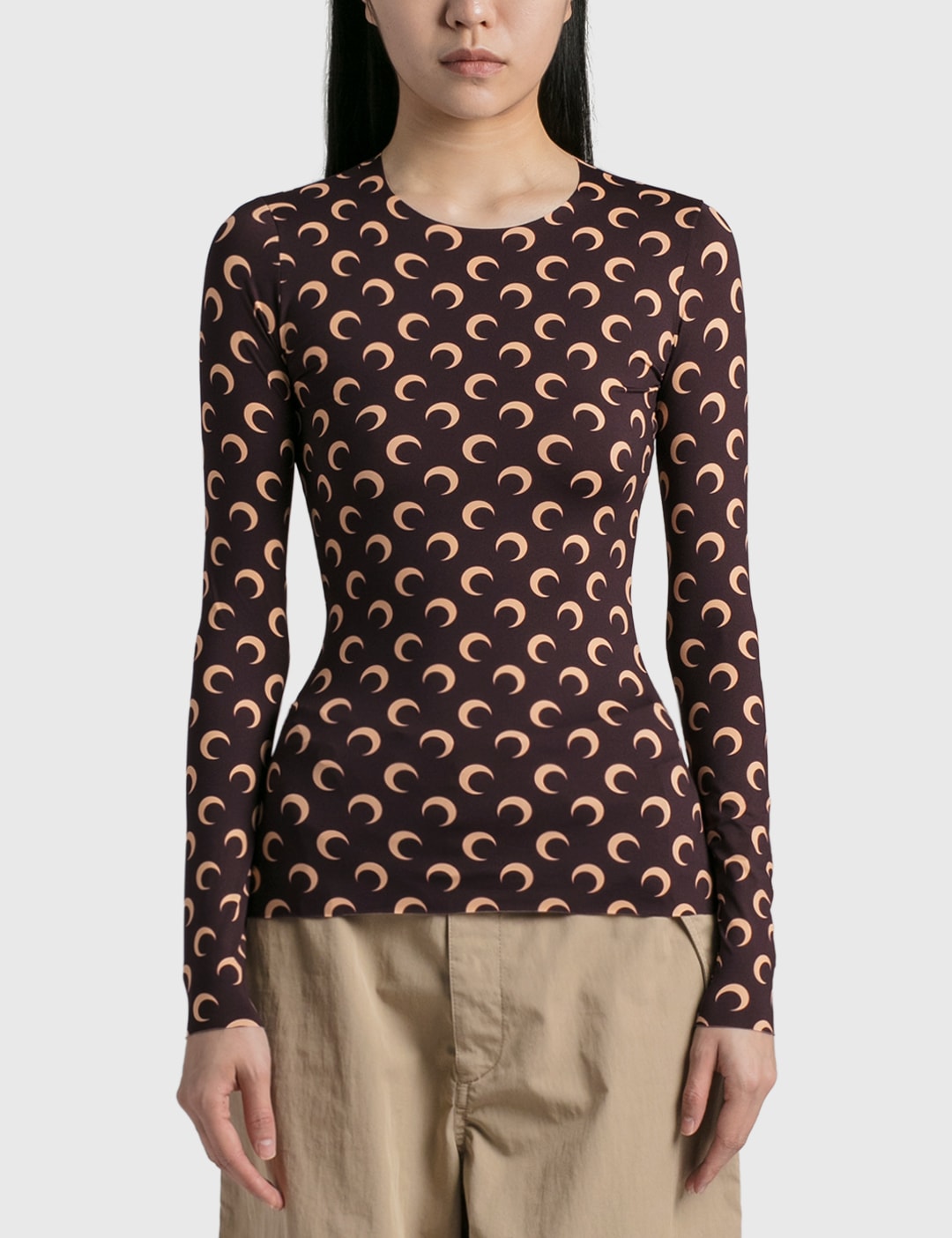 Marine Serre - SECOND SKIN MOON TOP | HBX - Globally Curated Fashion ...