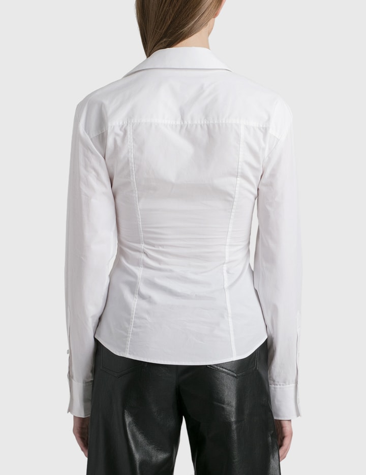 T By Alexander Wang - OPEN TWISTED FRONT PLACKET SHIRT | HBX - Globally ...