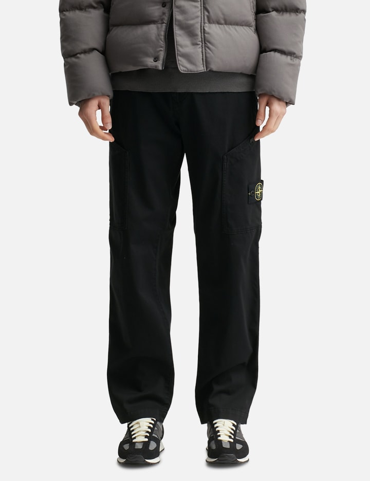 Stone Island Garment Dye Cargo Pants - 成衣染色工裝褲，直筒剪裁，耐用棉料與彈性纖維，側袋設計 | HBX