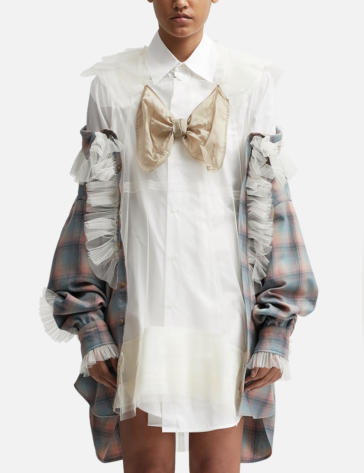 Maison Margiela - Pendleton Wool Tulle Shirt | HBX - Globally Curated ...