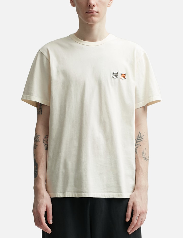 Maison Kitsuné - Double Fox Head Patch Classic T-shirt | HBX - Globally ...