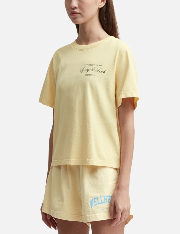 Sporty & Rich - SCRIPT LOGO CROPPED T-SHIRT | HBX