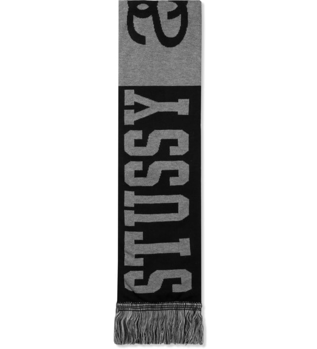 Stüssy - Black Stadium Scarf | HBX - Globally Curated Fashion and ...