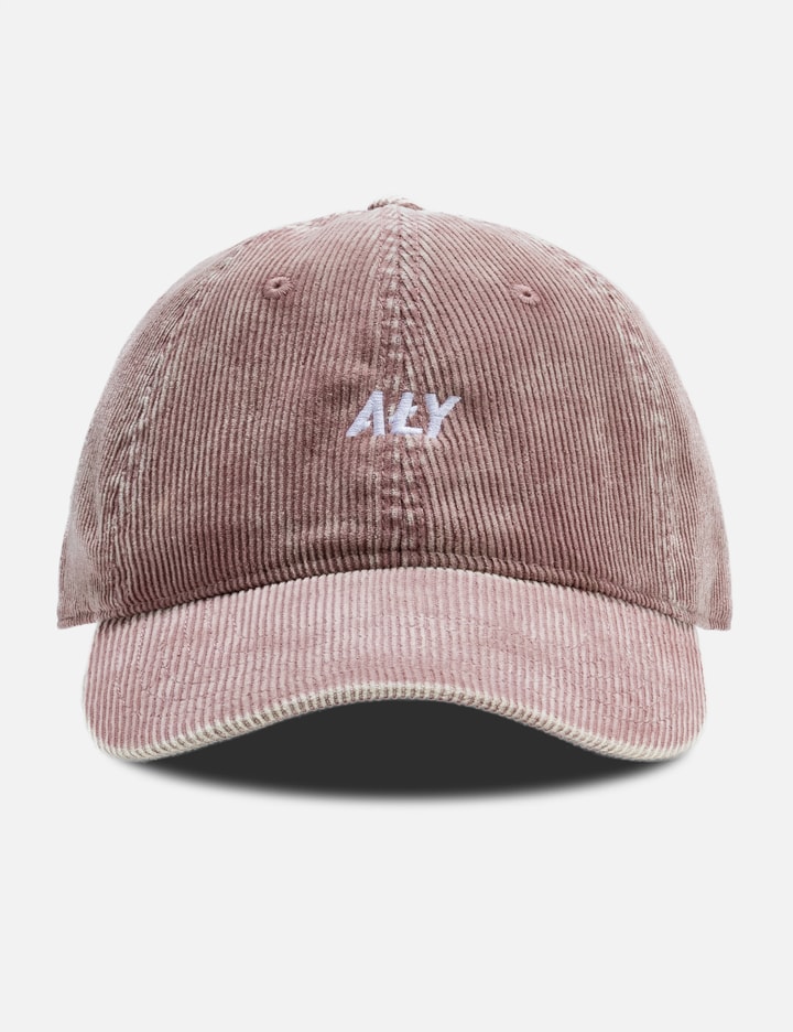 Aly "Aly Logo Pink" Velvet Cap - Pink velvet 6-panel cap with ...