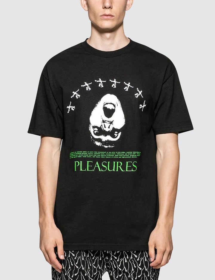 Pleasures - Grindcore T-Shirt | HBX - Globally Curated Fashion and ...
