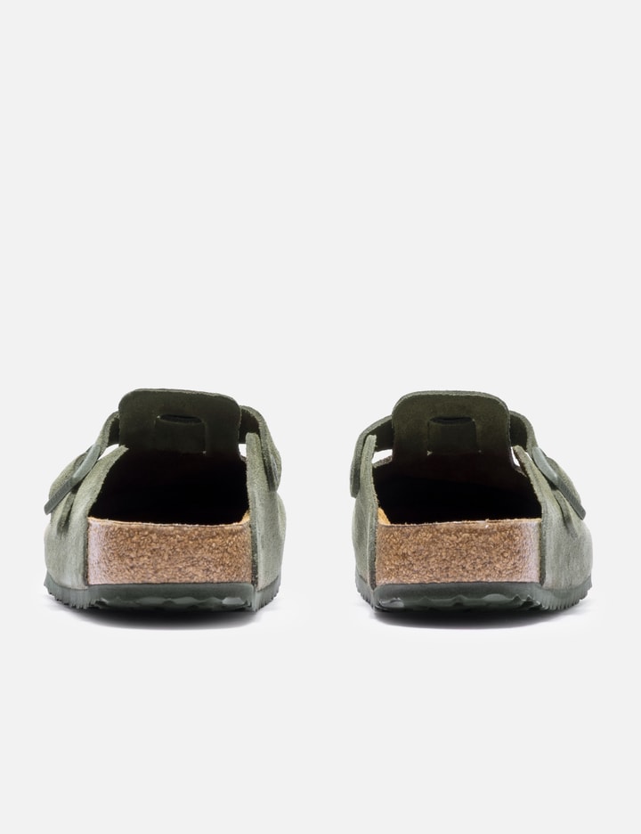 Birkenstock Boston - Suede clog with cushioned cork-latex footbed ...