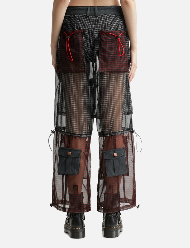 FRIED RICE - Unisex Check Drawstring Cargo Pants | HBX
