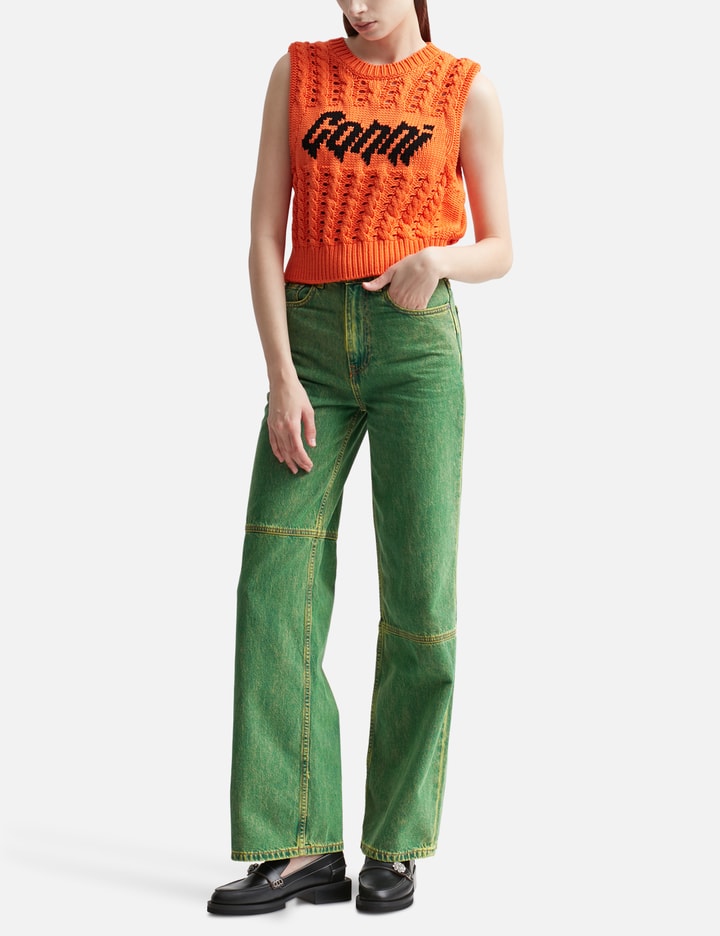 Ganni - Rope Cropped Vest | HBX - Globally Curated Fashion and ...