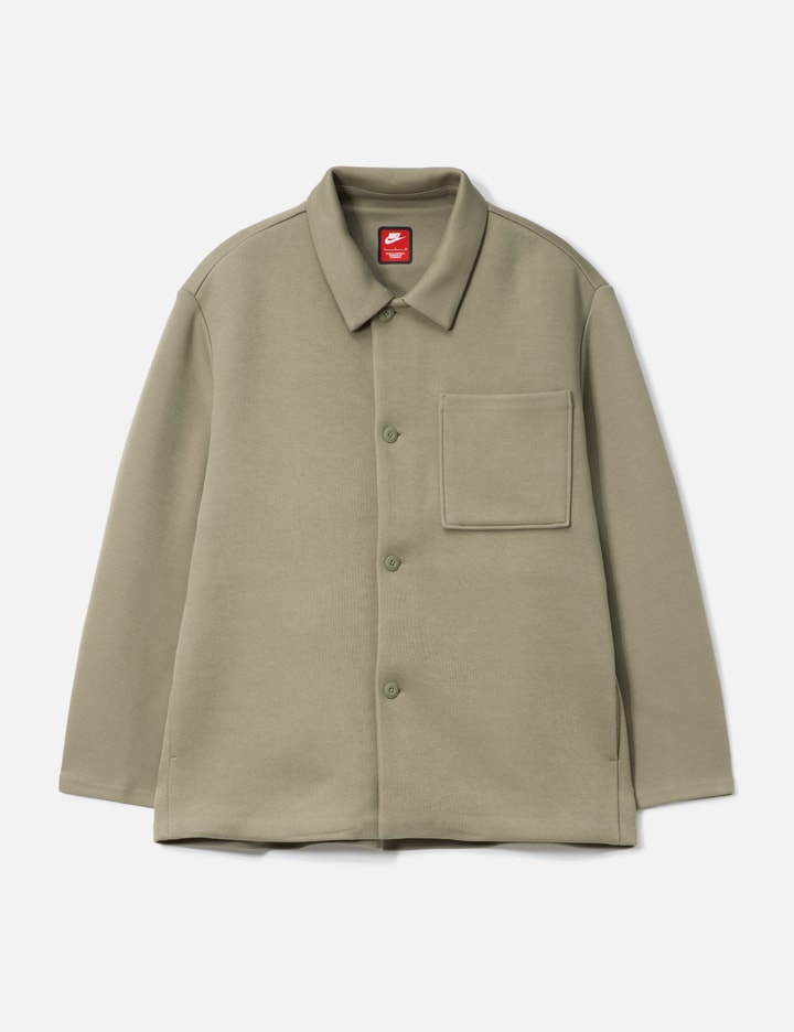 Nike Nike Tech Fleece Reimagined - Oversized khaki fleece with pockets ...