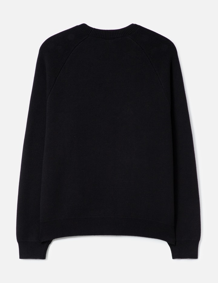 Babylon Jackass x Babylon Logo Sweater - Jet Black jacquard crewneck ...