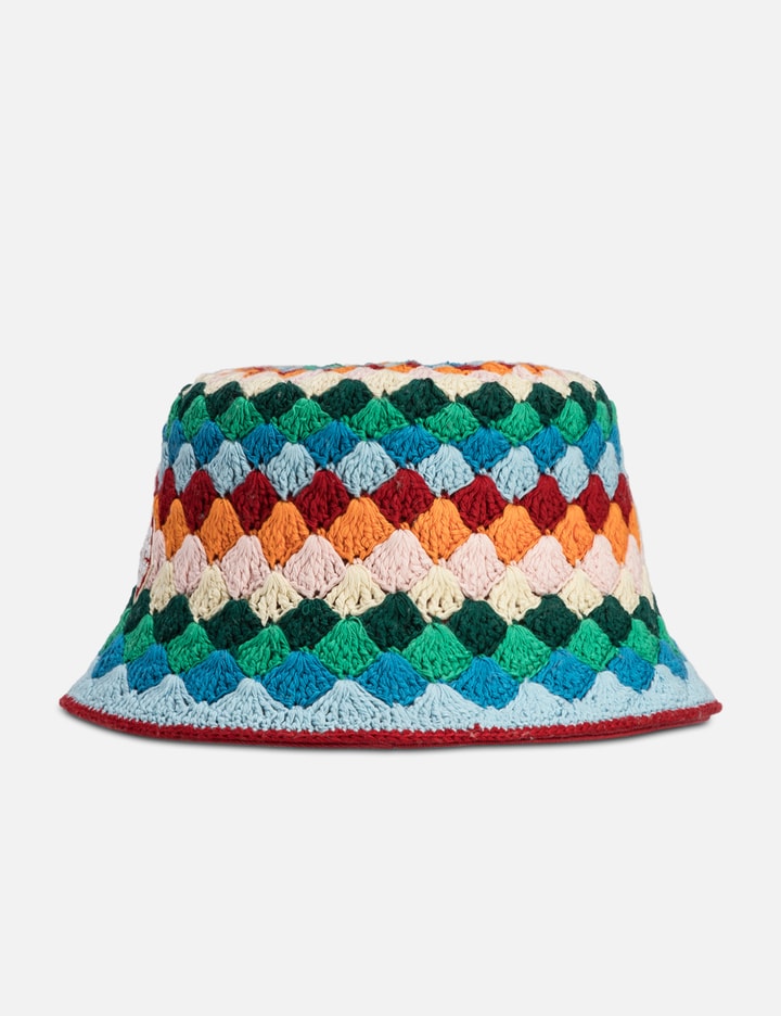 Casablanca - Unisex SHELL STRIPED CROCHET HAT | HBX