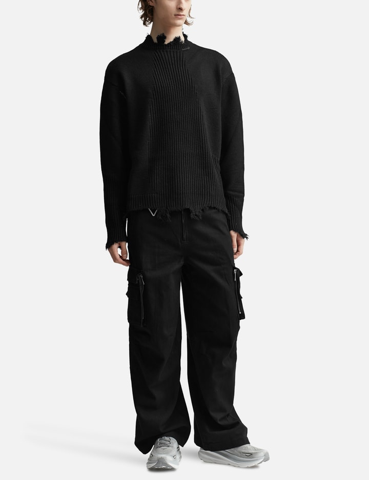 C2H4 - 002 - Arc Sculpture Knit Sweater | HBX