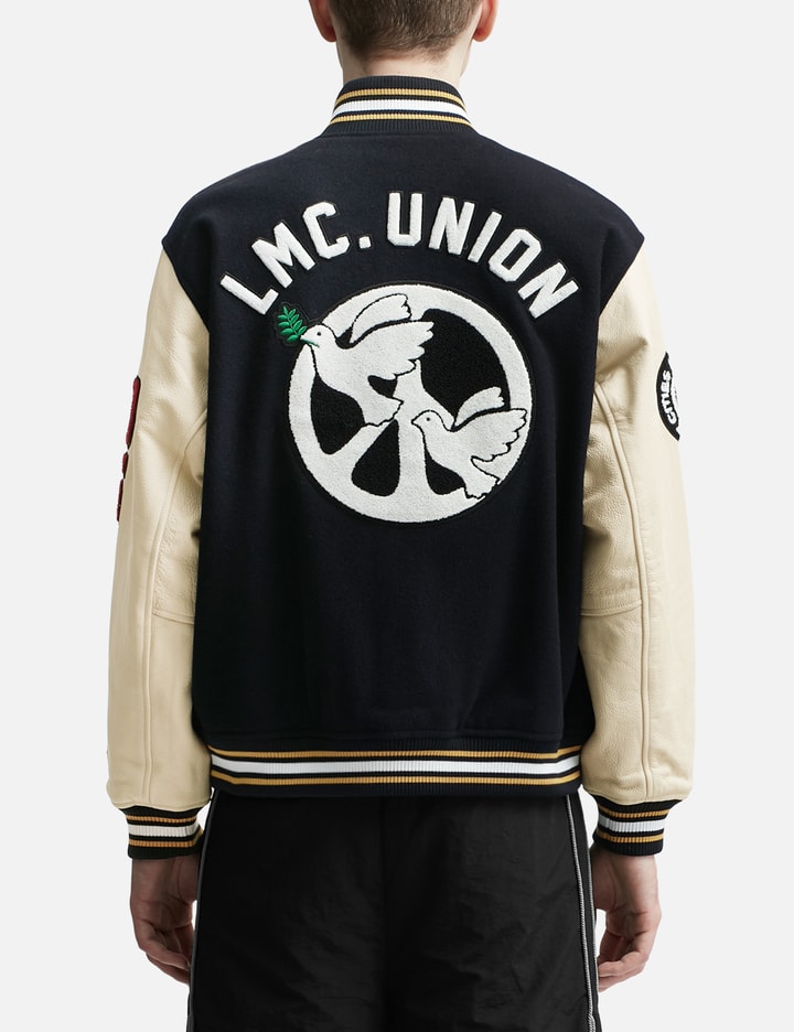 LMC - PEACE WOOL VARSITY JACKET | HBX - Globally Curated Fashion and ...