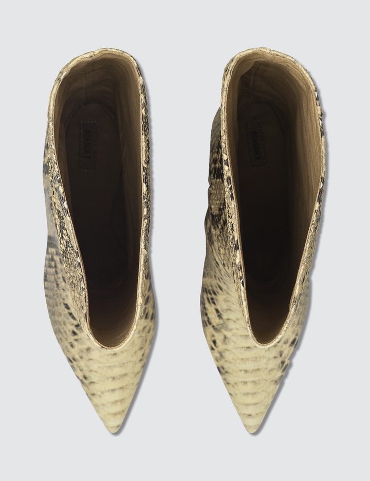 Yeezy - Knee High Boot In Fake Python 70mm Heel | HBX - Globally ...