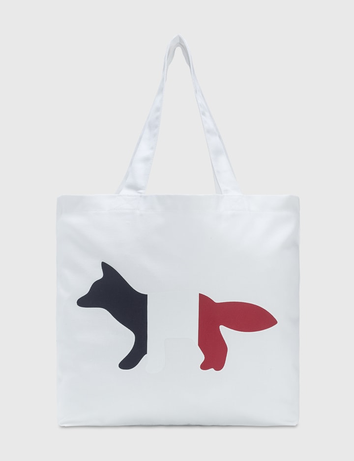 Maison Kitsuné - Tricolor Fox Tote Bag | HBX - Globally Curated Fashion ...