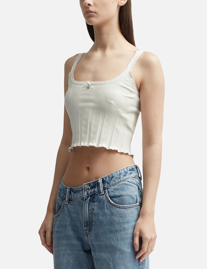 T By Alexander Wang - Logo Pointelle Cami Tank Top | HBX - Globally ...