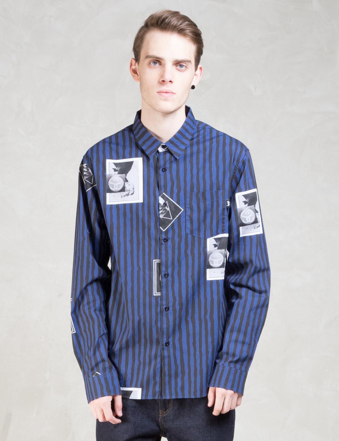 Stüssy - Wavy Stripe Shirt | HBX - Globally Curated Fashion and ...