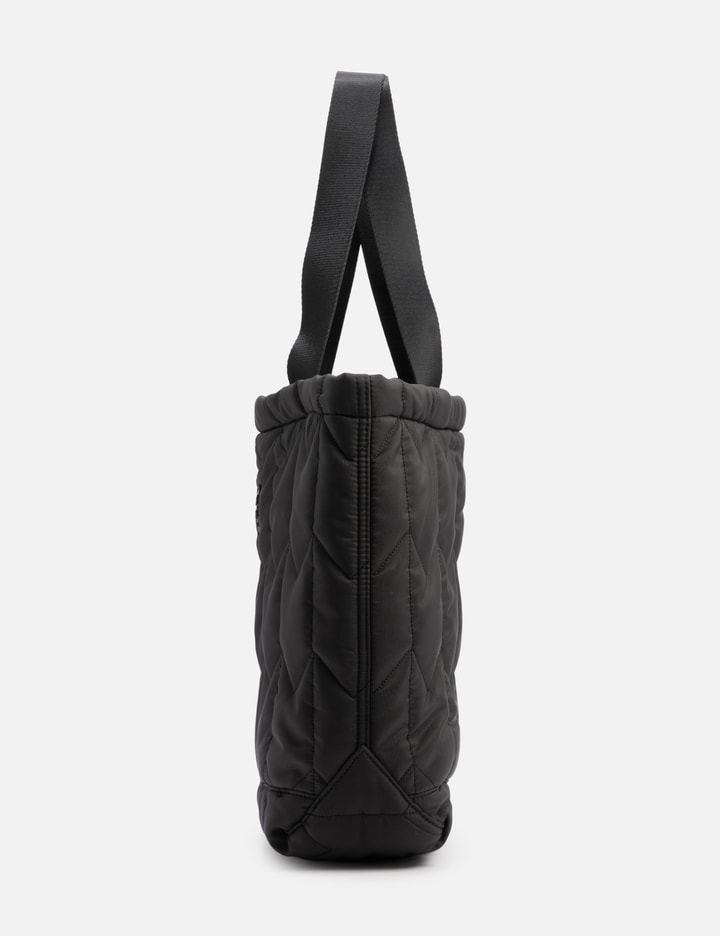 Maison Kitsuné Chevron Quilted Large Tote - Quilted black polyester ...