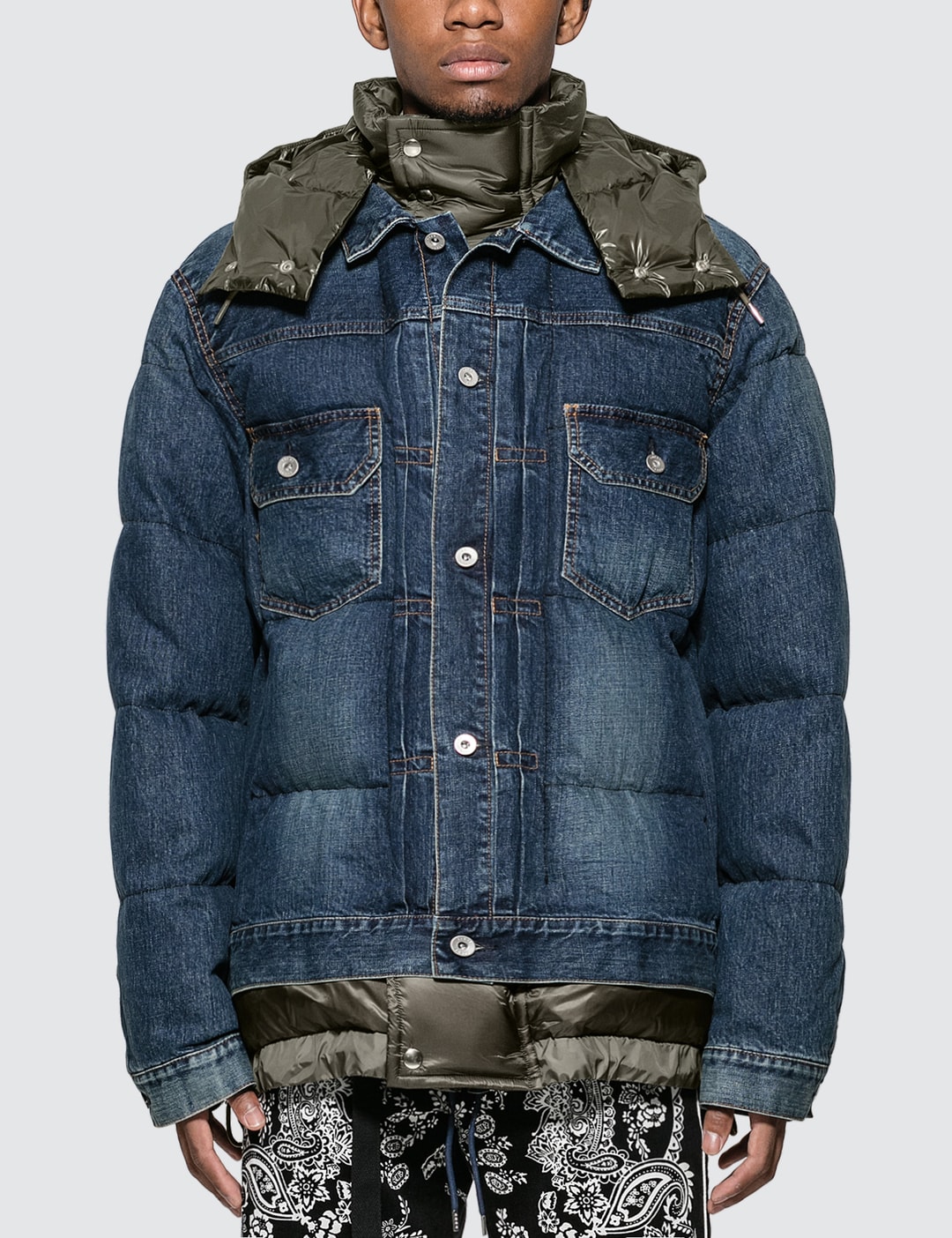 Sacai - Denim Down Jacket | HBX