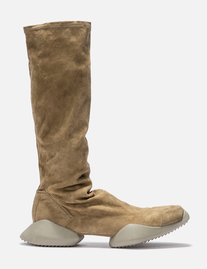 Rick Owens Rick Owen Suede Long Boots In Beige | ModeSens