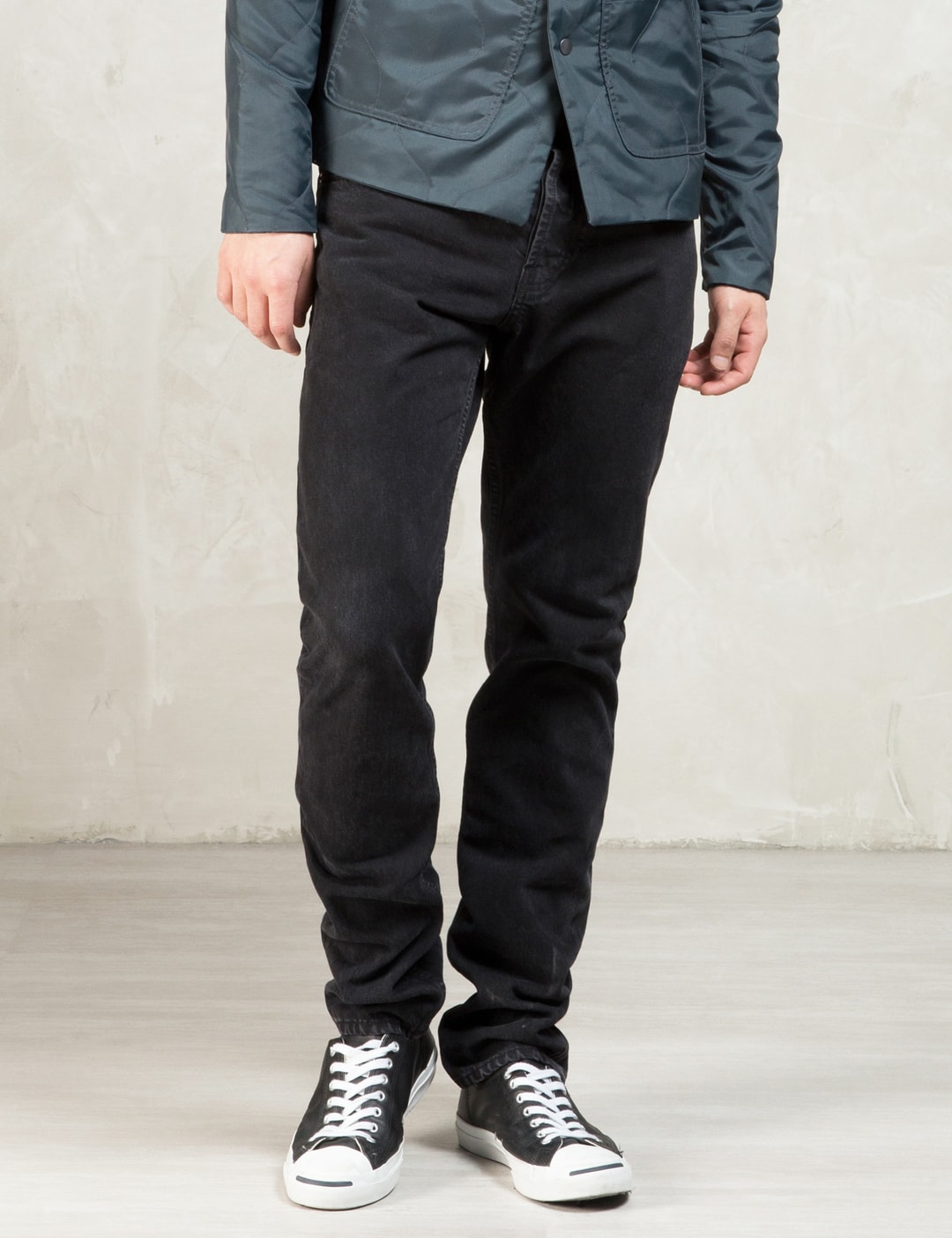 Patrik Ervell - Black Overdye Faded Selvedge Denim Jeans | HBX ...