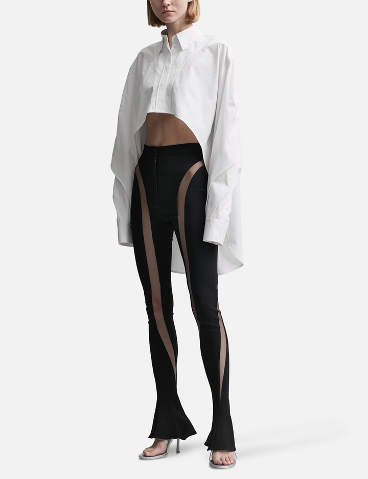 Mugler - Sheer Black Illusion Pants | HBX