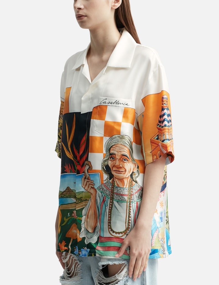 Casablanca - Unisex CUBAN COLLAR SHORT SLEEVE SHIRT | HBX - Globally ...