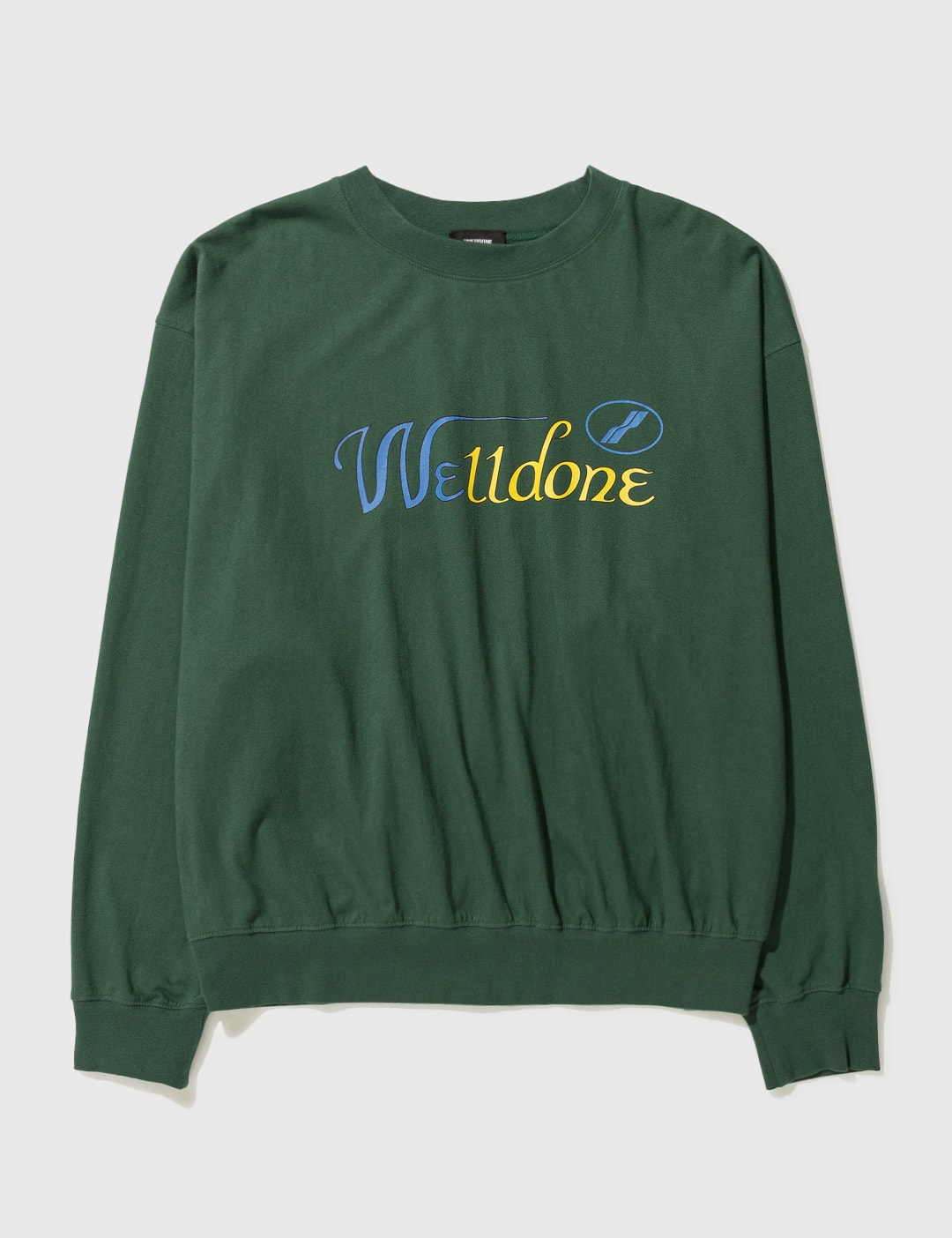 We11done - Mix Color Cursive Logo Sweatshirt | HBX