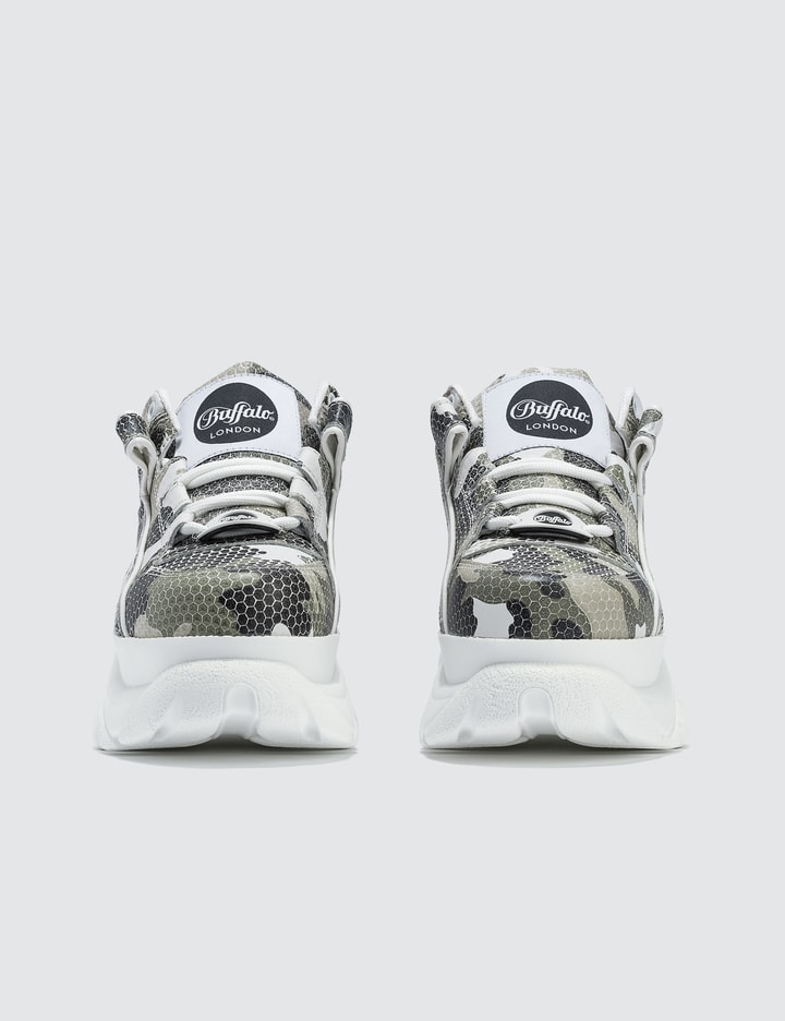 Buffalo London - Buffalo Classic White Low-Top Camouflage Platform ...