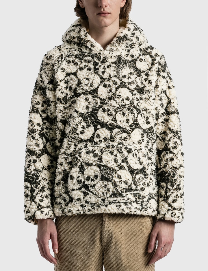 ERL - Skull Printed Vintage Fleece Hoodie | HBX - Globally Curated ...