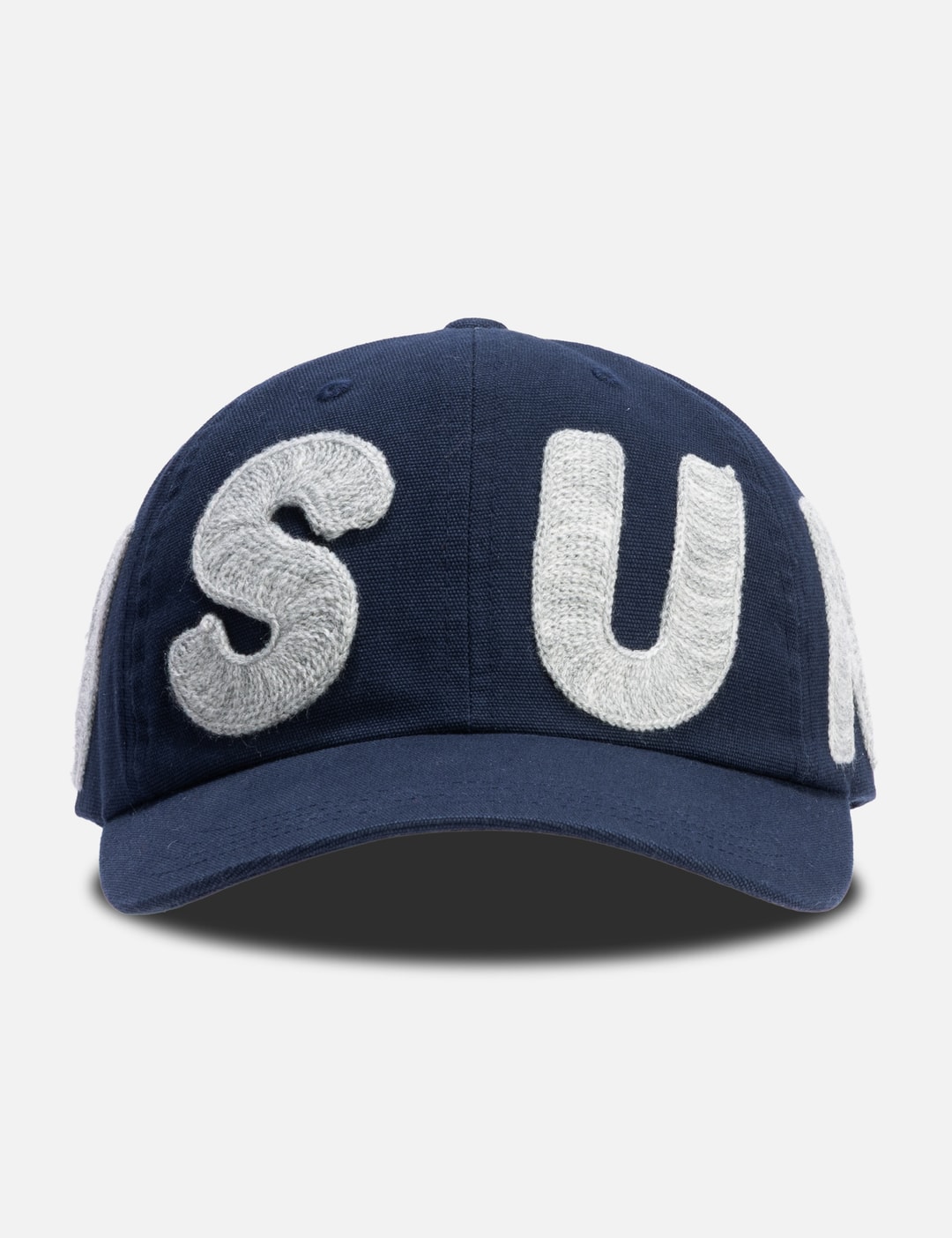 Sunlove Embro Capital Cap - Navy 6-panel cotton cap with bold ...