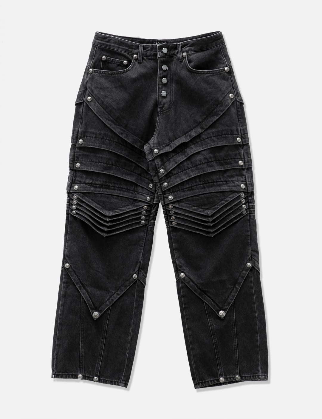 THUG CLUB - Warrior Denim Stud Pants | HBX - Globally Curated Fashion ...