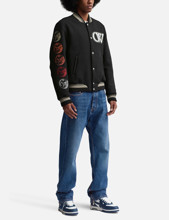 Off-White™ - Moon Phase Varsity Bomber Jacket | HBX