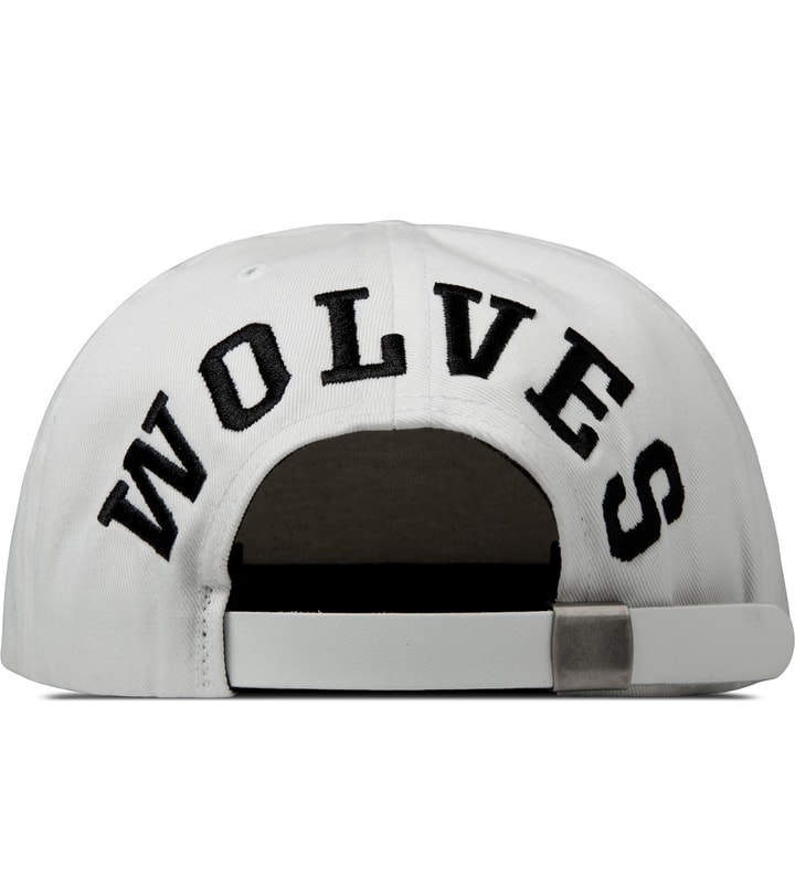 Raised By Wolves - White Hockey Arch Strapback Cap | HBX - Globally ...