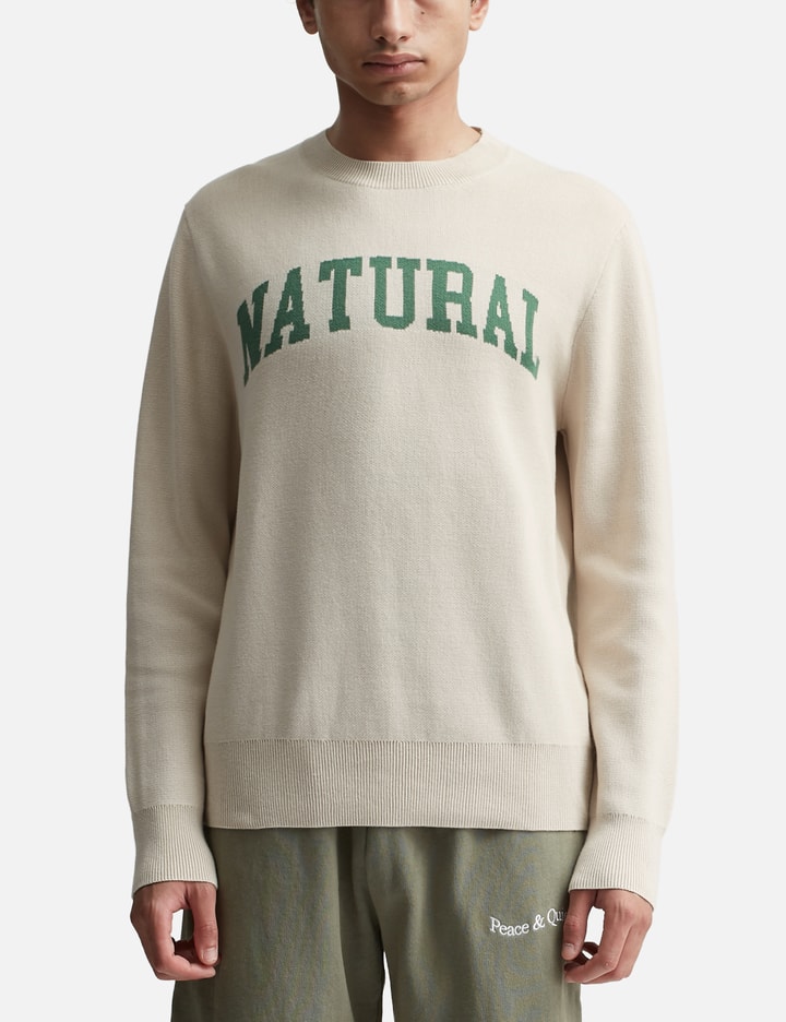 Museum of Peace & Quiet - NATURAL JACQUARD KNIT SWEATER | HBX