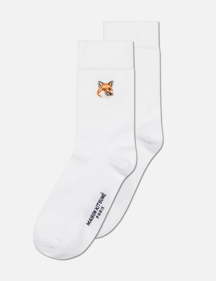 Maison Kitsuné - Fox Head Patch Socks | HBX - Globally Curated Fashion ...