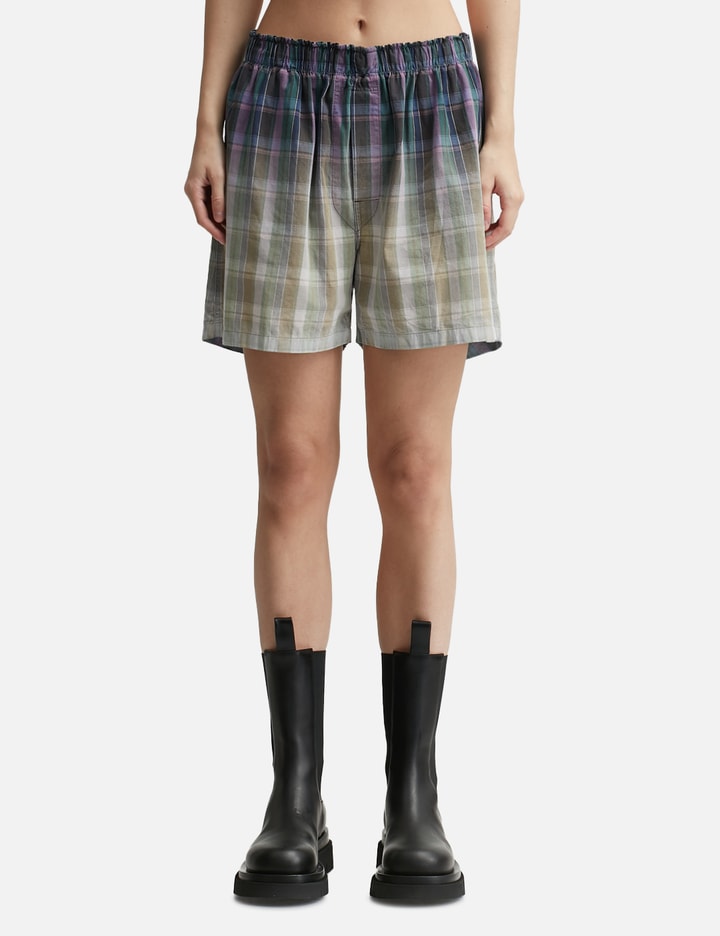 Maison Margiela - Gradient Check Shorts | HBX - Globally Curated ...