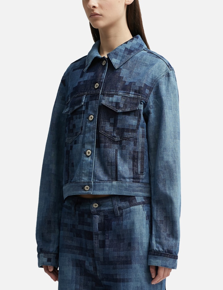 Loewe - Pixelated Jacket In Denim | HBX - HYPEBEAST 為您搜羅全球潮流時尚品牌