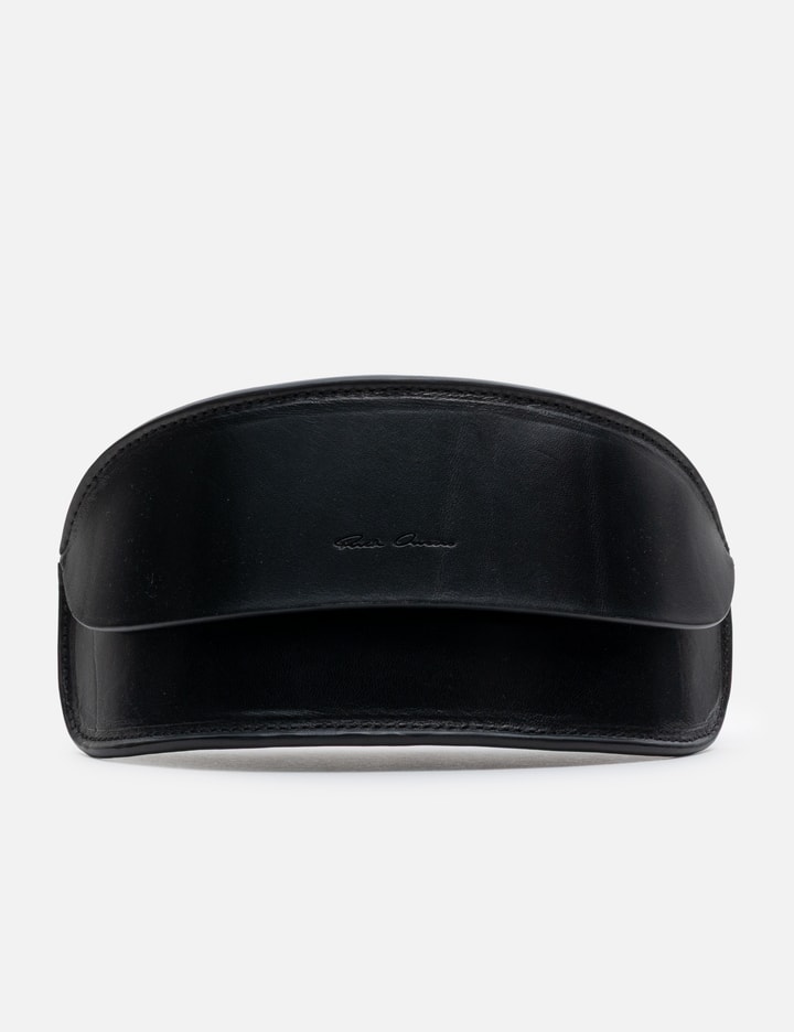 Rick Owens Cyclops - Black geometric sunglasses with wraparound lens | HBX