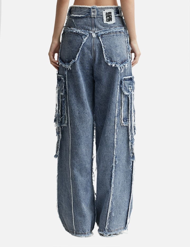 DHRUV KAPOOR - DESTROYED CARGO JEANS | HBX - HYPEBEAST 為您搜羅全球潮流時尚品牌