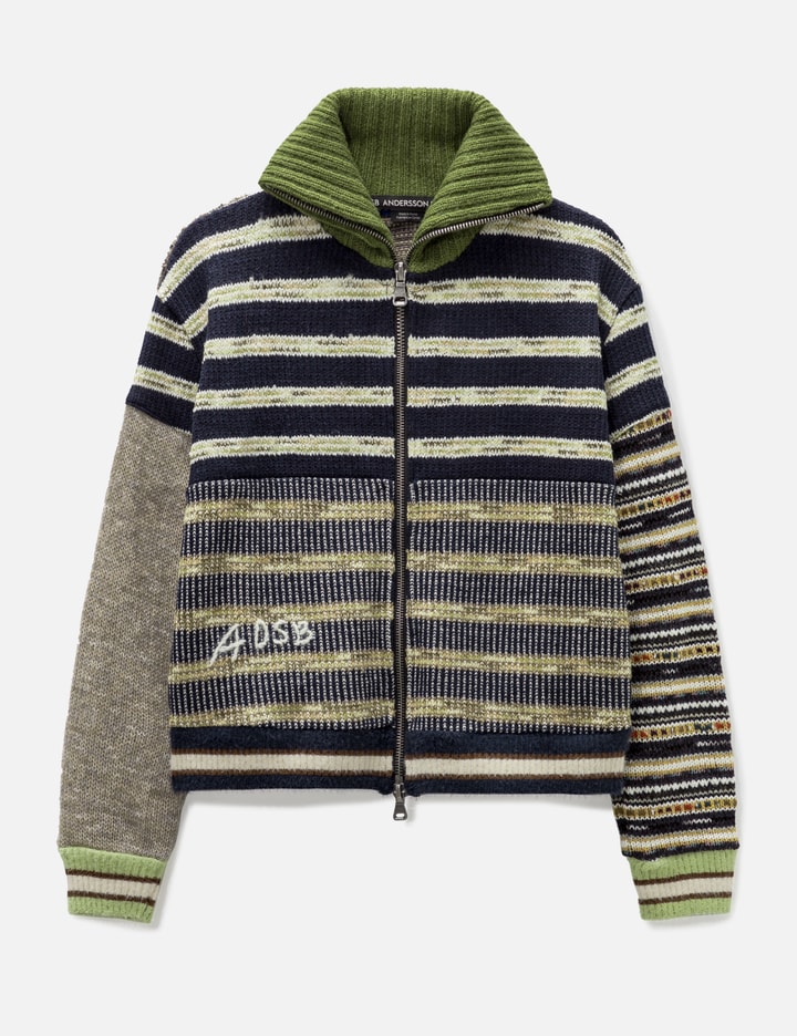 Andersson Bell - BLIFDEN PATCHWORK ZIP-UP CARDIGAN | HBX