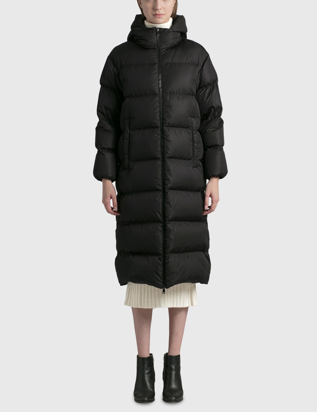 Moncler - LONG DOWN JACKET | HBX - Globally Curated Fashion and ...