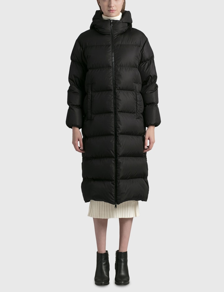 Moncler - LONG DOWN JACKET | HBX - Globally Curated Fashion and ...