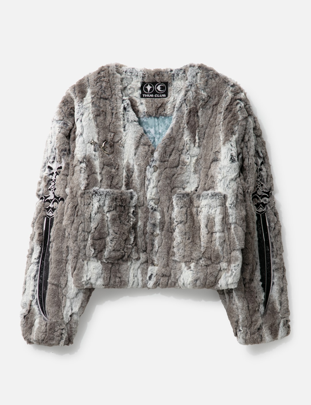 THUG CLUB - Jindo Mix Fur Jacket | HBX - Globally Curated Fashion and ...