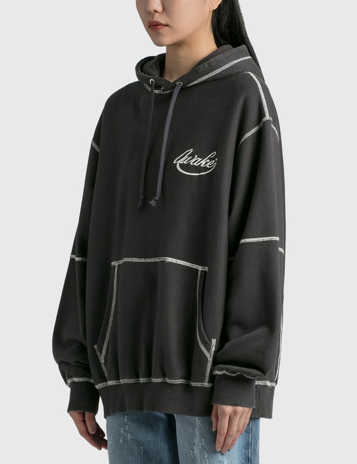 Awake NY - Contrast Stitch Script Logo Hoodie | HBX - Globally Curated ...