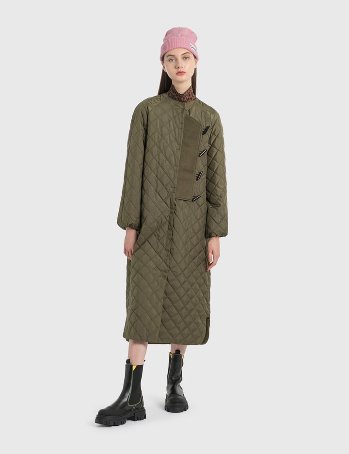 Ganni - Recycled Ripstop Quilt Coat | HBX - Globally Curated Fashion ...